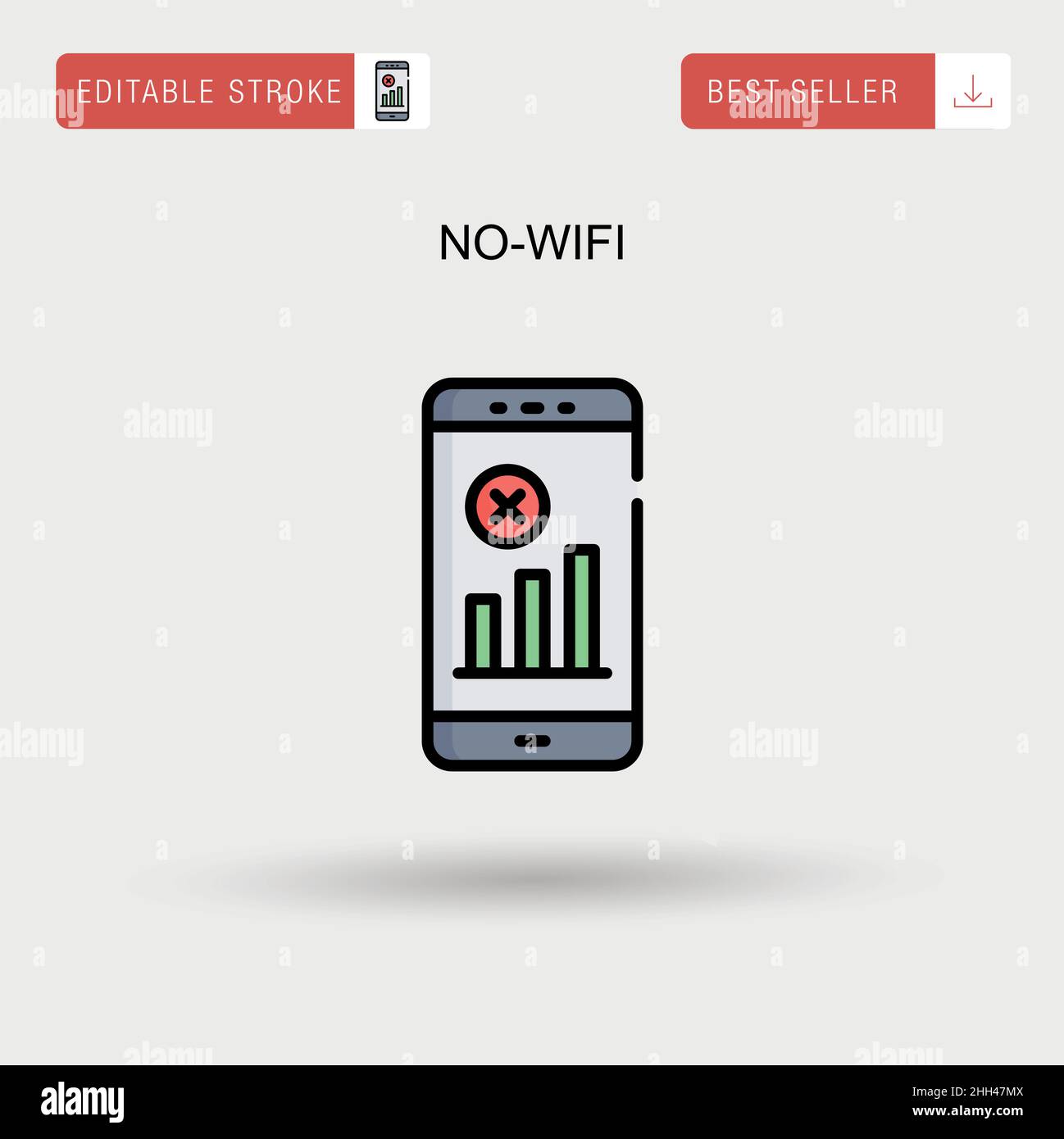 Disconnect offline no internet Stock Vector Images - Alamy