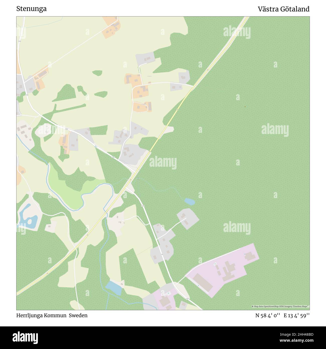 Stenunga, Herrljunga Kommun, Sweden, Västra Götaland, N 58 4' 0'', E 13 ...