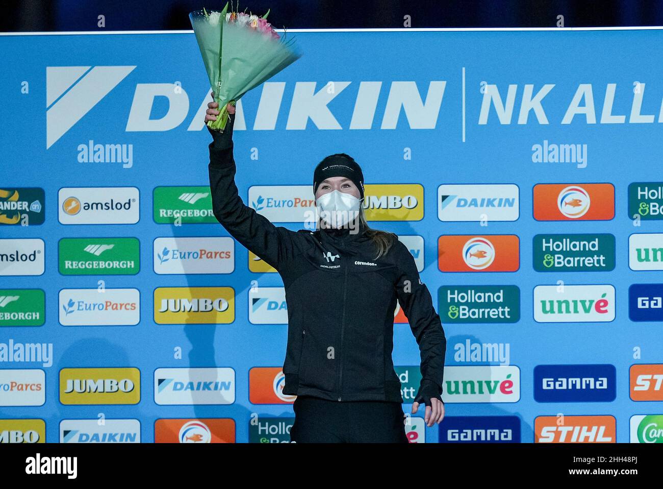 HEERENVEEN, NETHERLANDS - JANUARY 23: Merel Conijn of team Worldstream ...