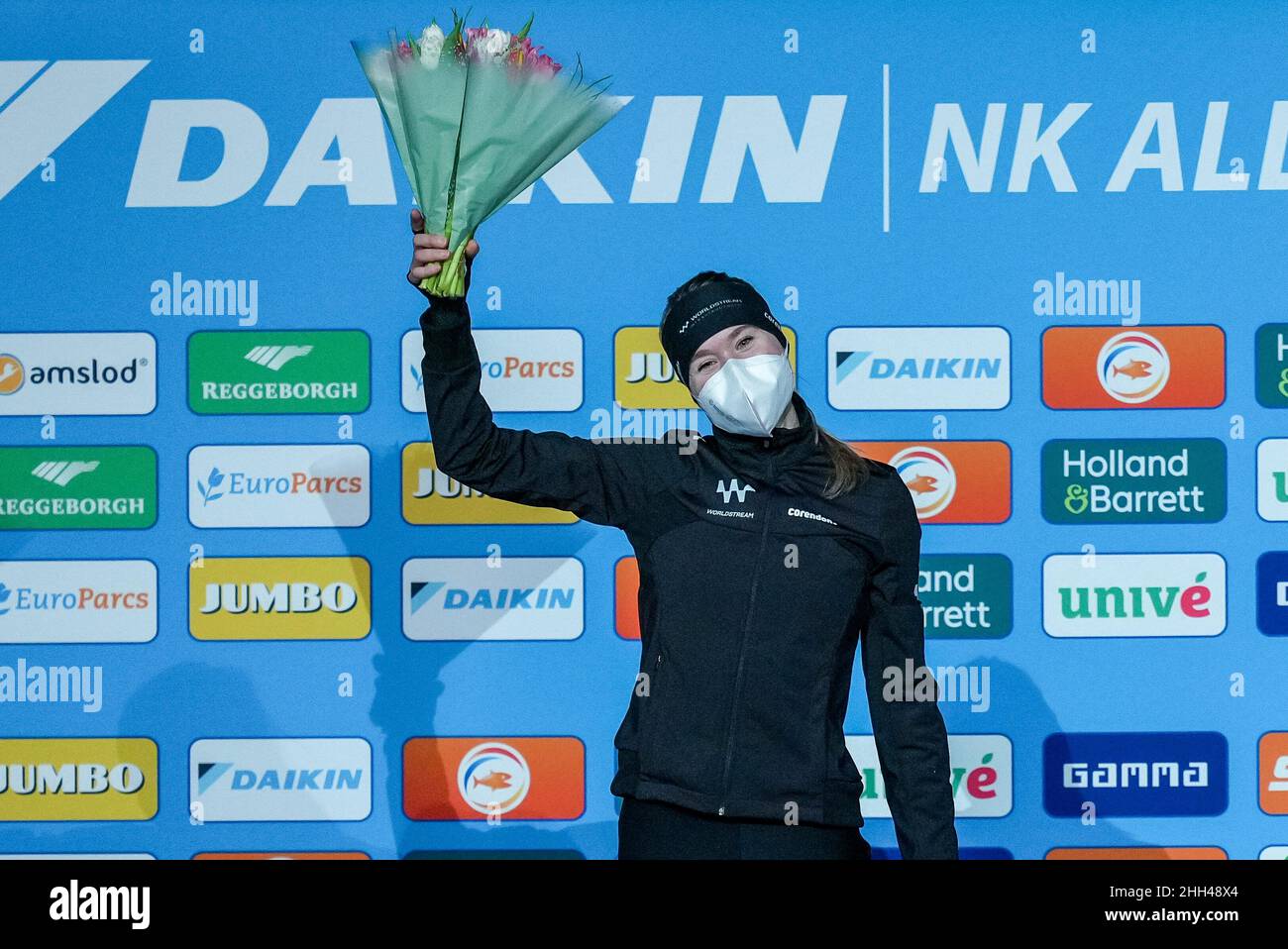 HEERENVEEN, NETHERLANDS - JANUARY 23: Merel Conijn of team Worldstream ...