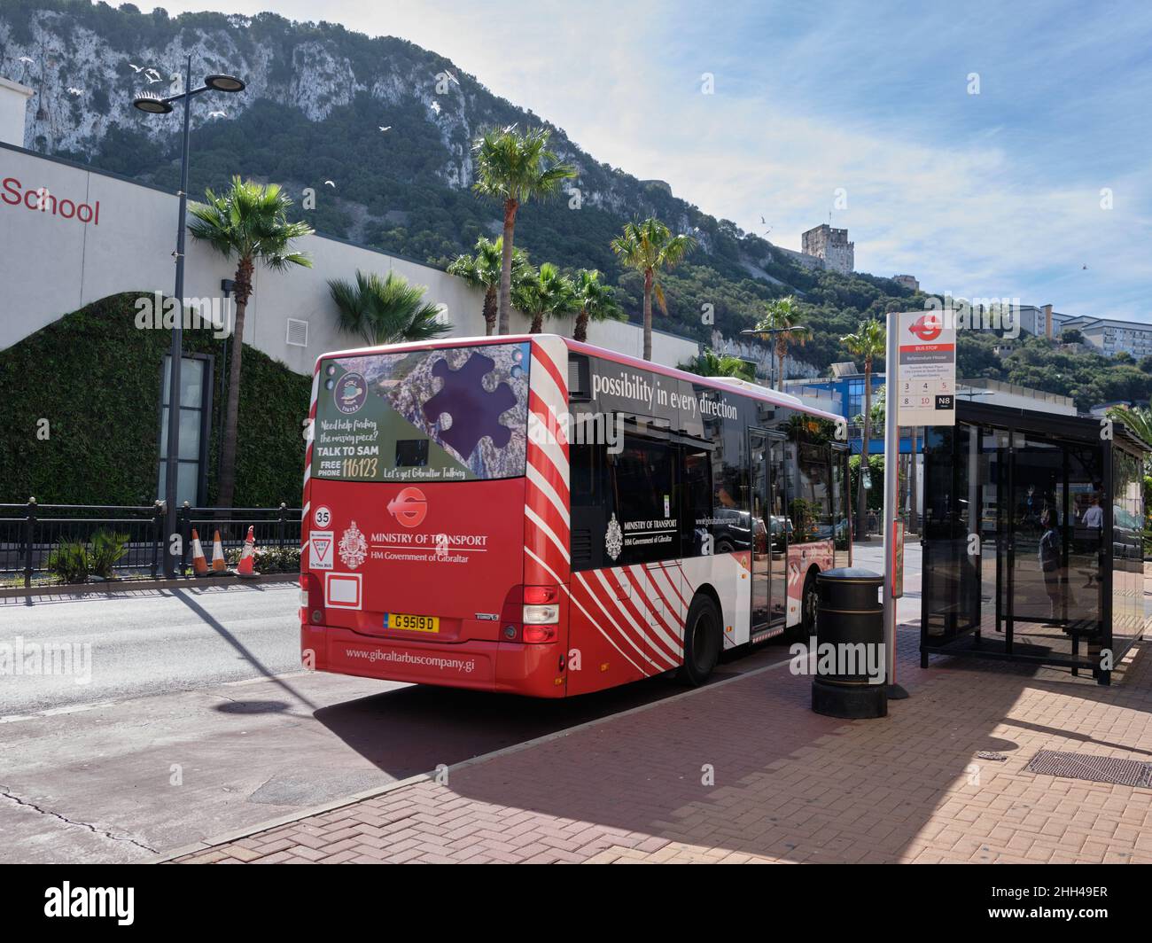 Public transport in Gibraltar Stock Photo - Alamy