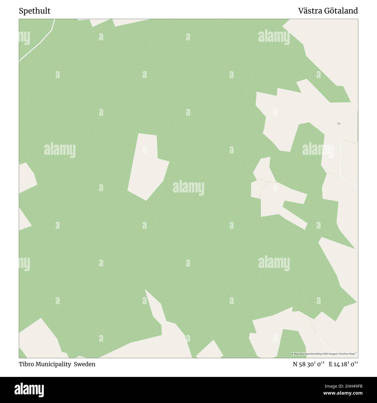 Spethult, Tibro Municipality, Sweden, Västra Götaland, N 58 30' 0'', E ...