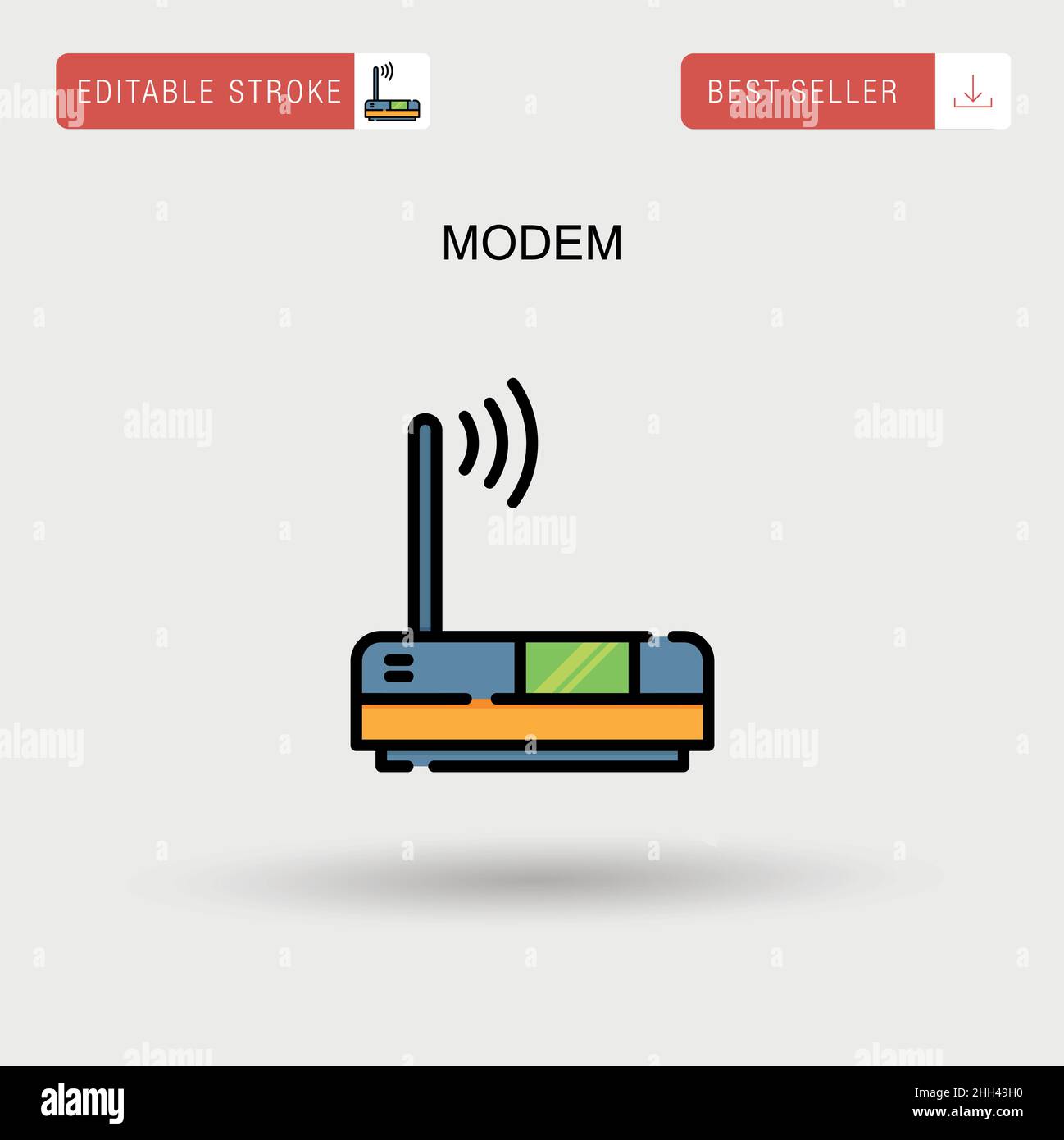 Modem Simple vector icon Stock Vector Image & Art - Alamy