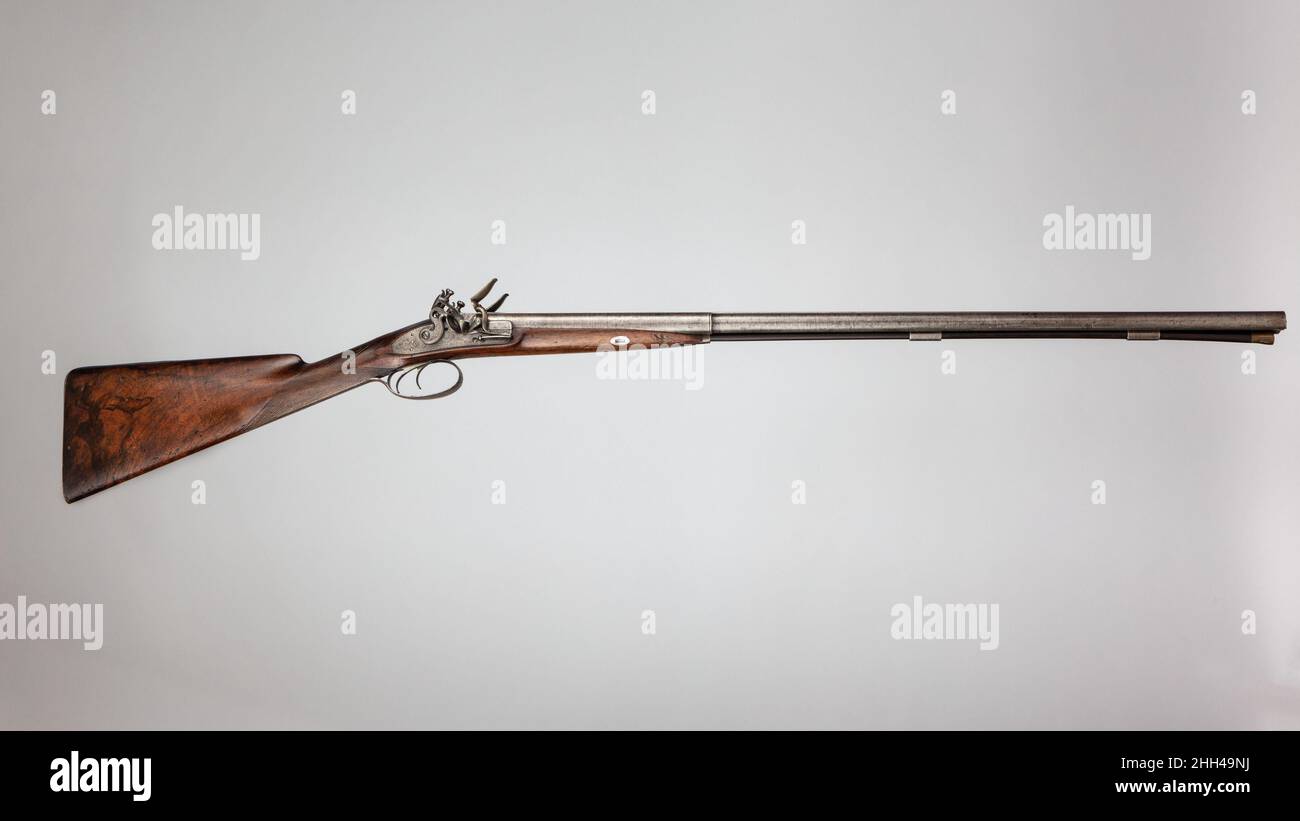 Double-Barreled Side-by-Side Flintlock Shotgun ca. 1837 Joseph Manton ...