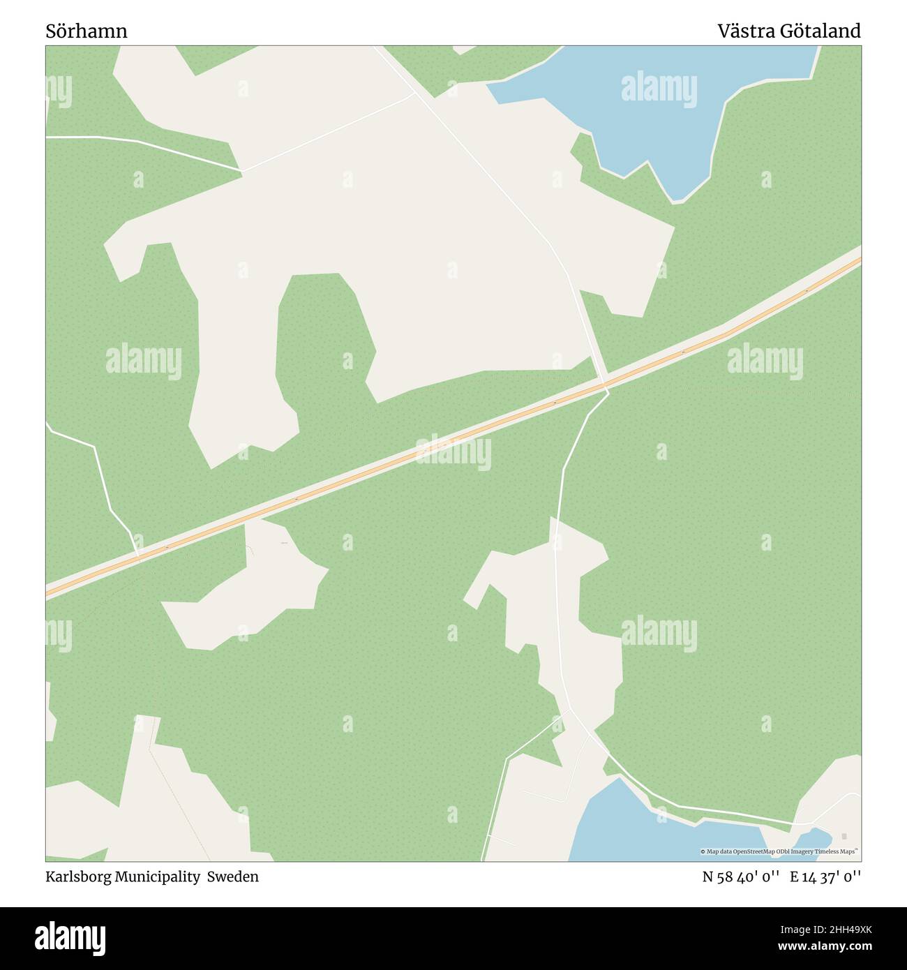 Sörhamn, Karlsborg Municipality, Sweden, Västra Götaland, N 58 40' 0 ...