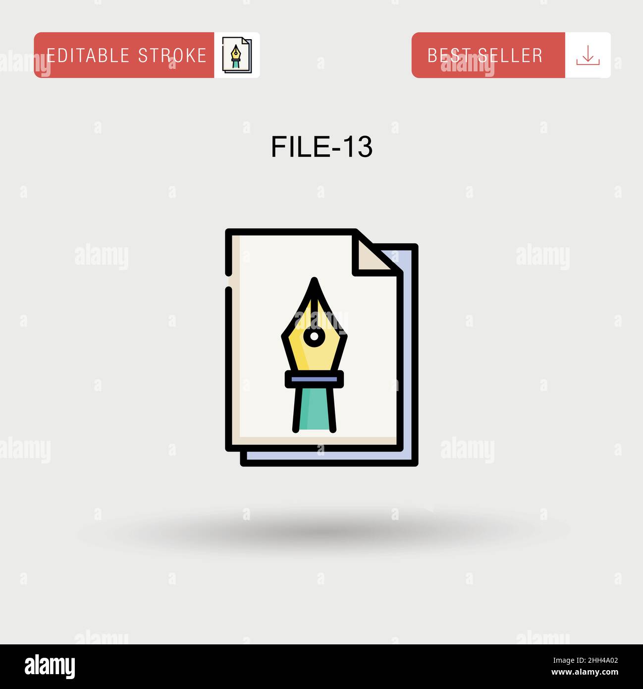 File-13 Simple vector icon Stock Vector Image & Art - Alamy