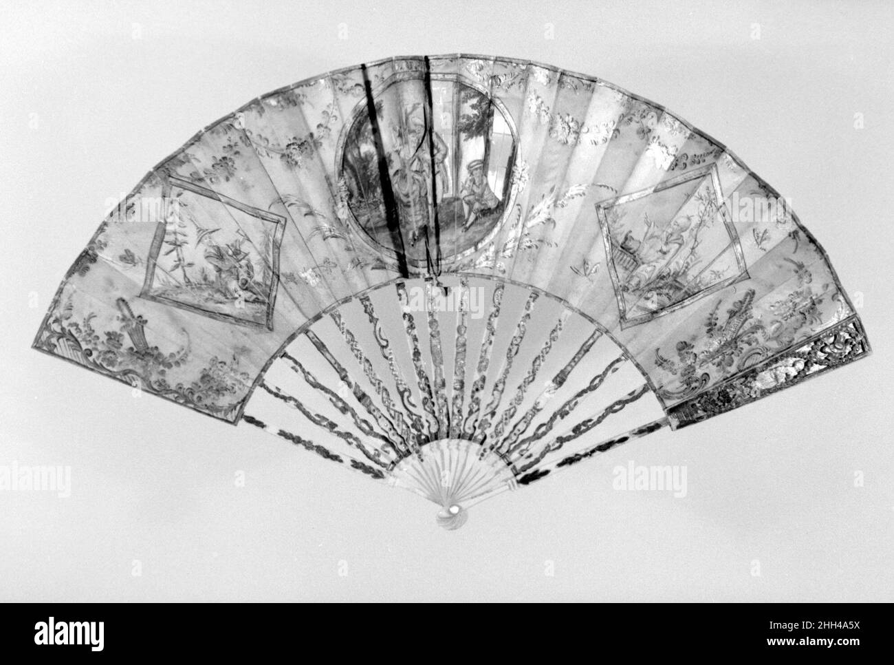 Fan 18th century French. Fan. French. 18th century. Parchment, paper ...