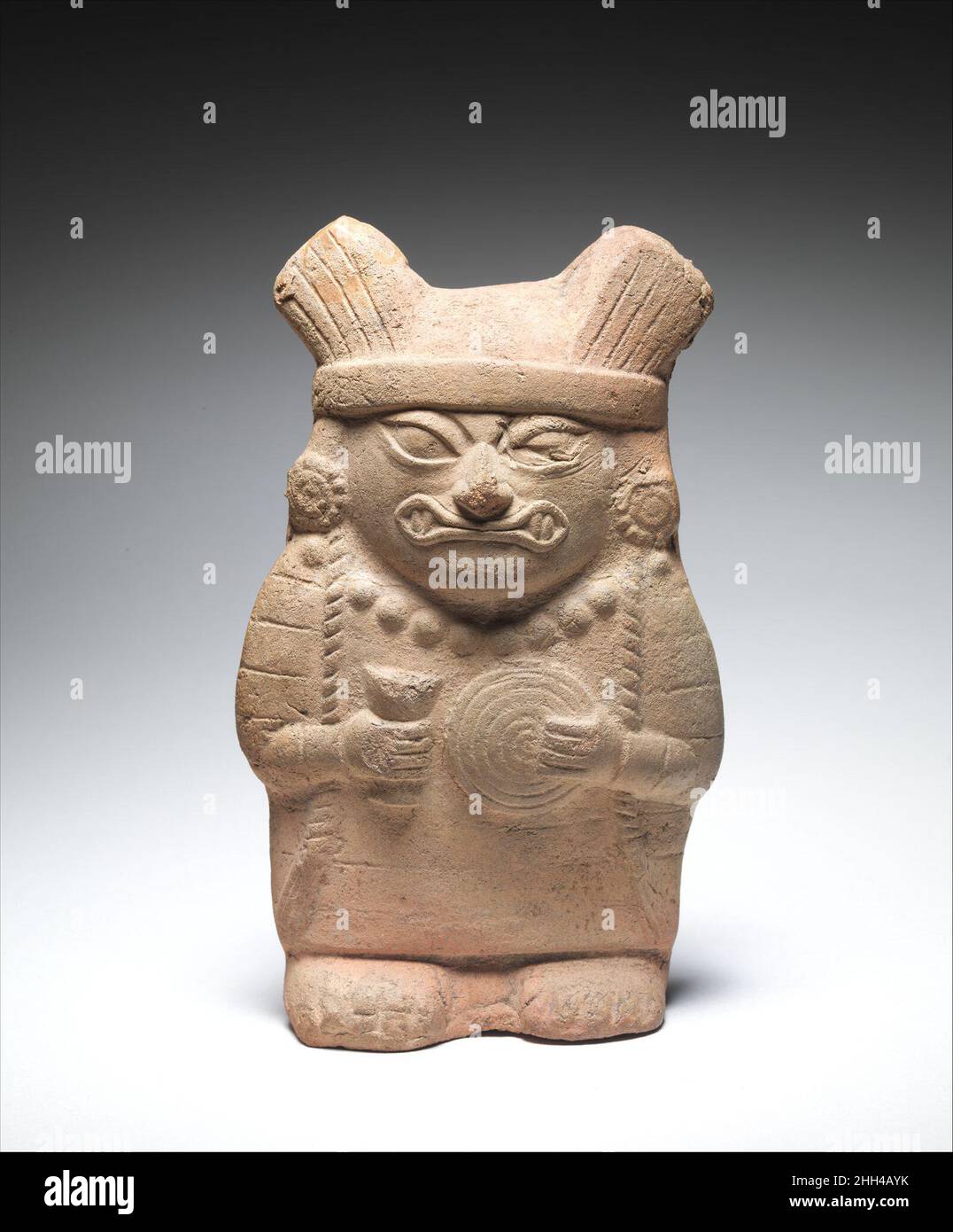 Figure with Cup and Disk 3rd–5th century Moche. Figure with Cup and ...