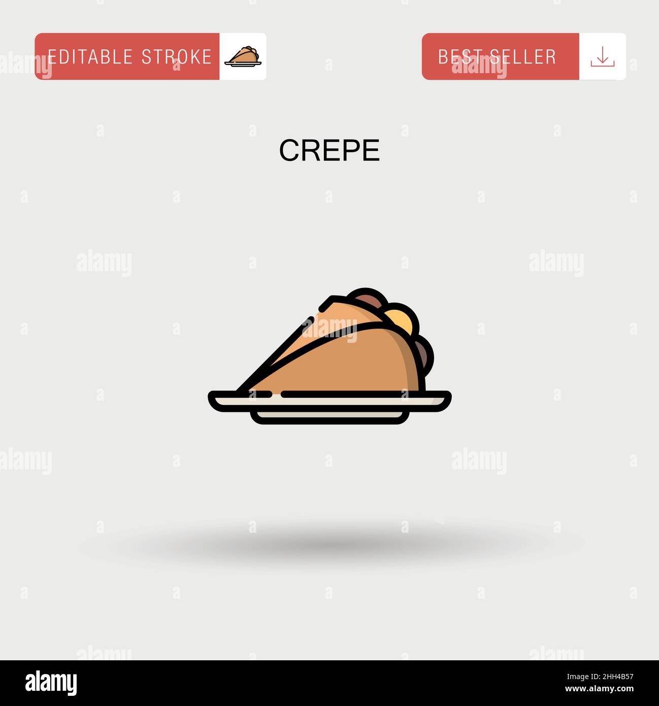 Crepes restaurant Stock Vector Images - Alamy