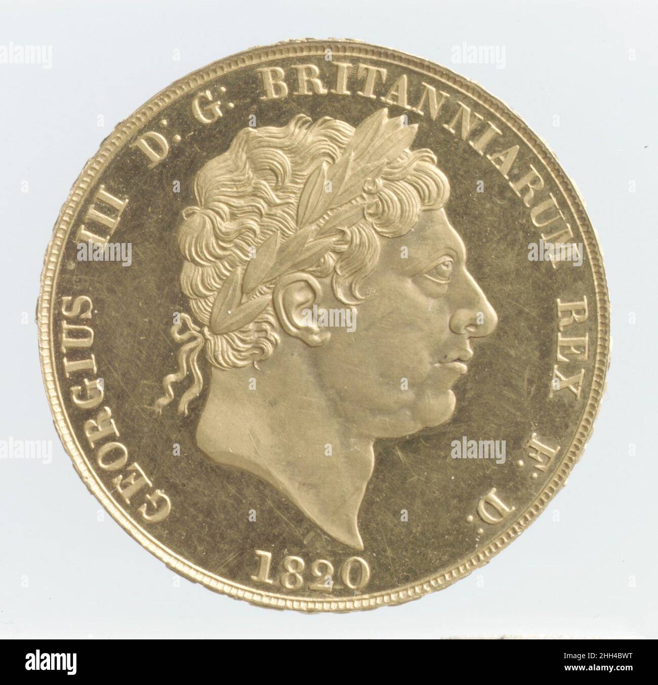 George III double sovereign 1820 Medalist: Benedetto Pistrucci Italian ...