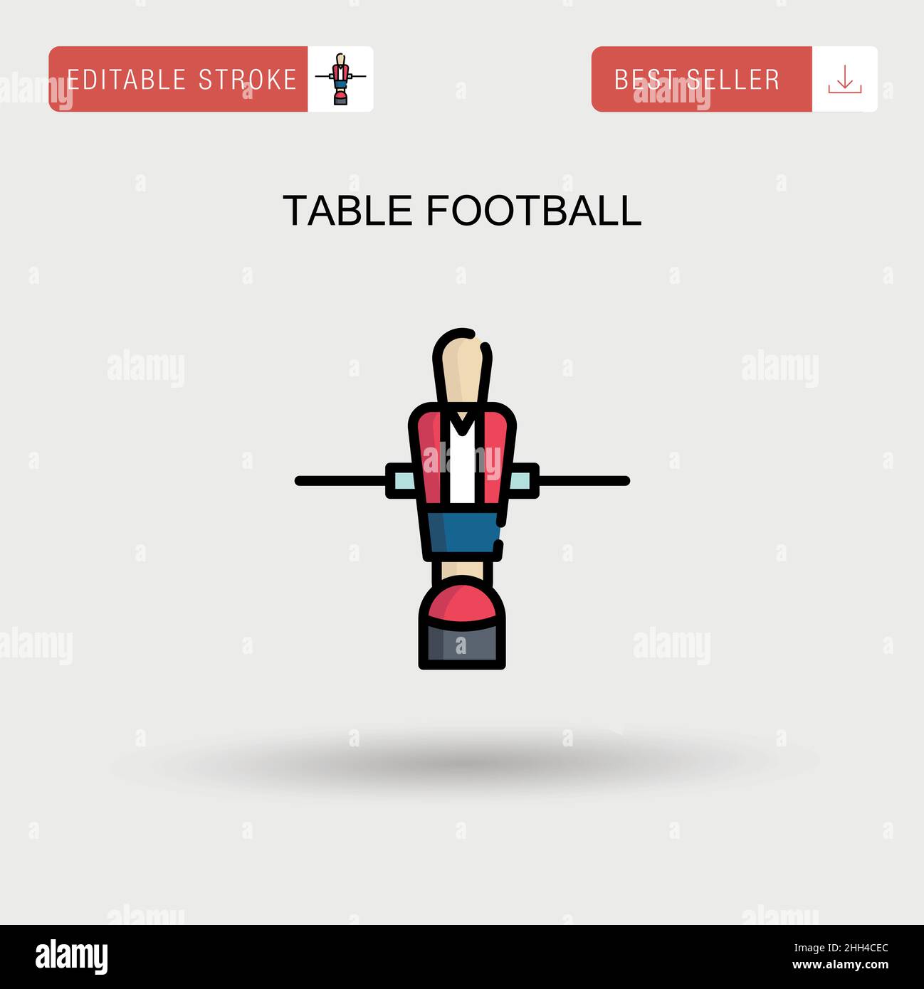 Table football Simple vector icon Stock Vector Image & Art - Alamy