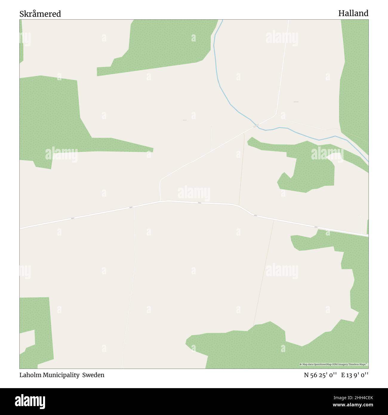 Skråmered, Laholm Municipality, Sweden, Halland, N 56 25' 0'', E 13 9 ...