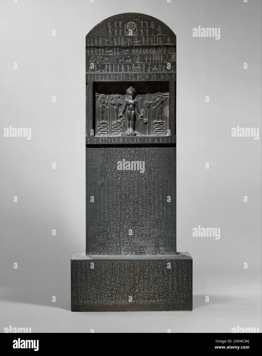 Magical Stela (Cippus of Horus) 360–343 B.C. Late Period The top half ...