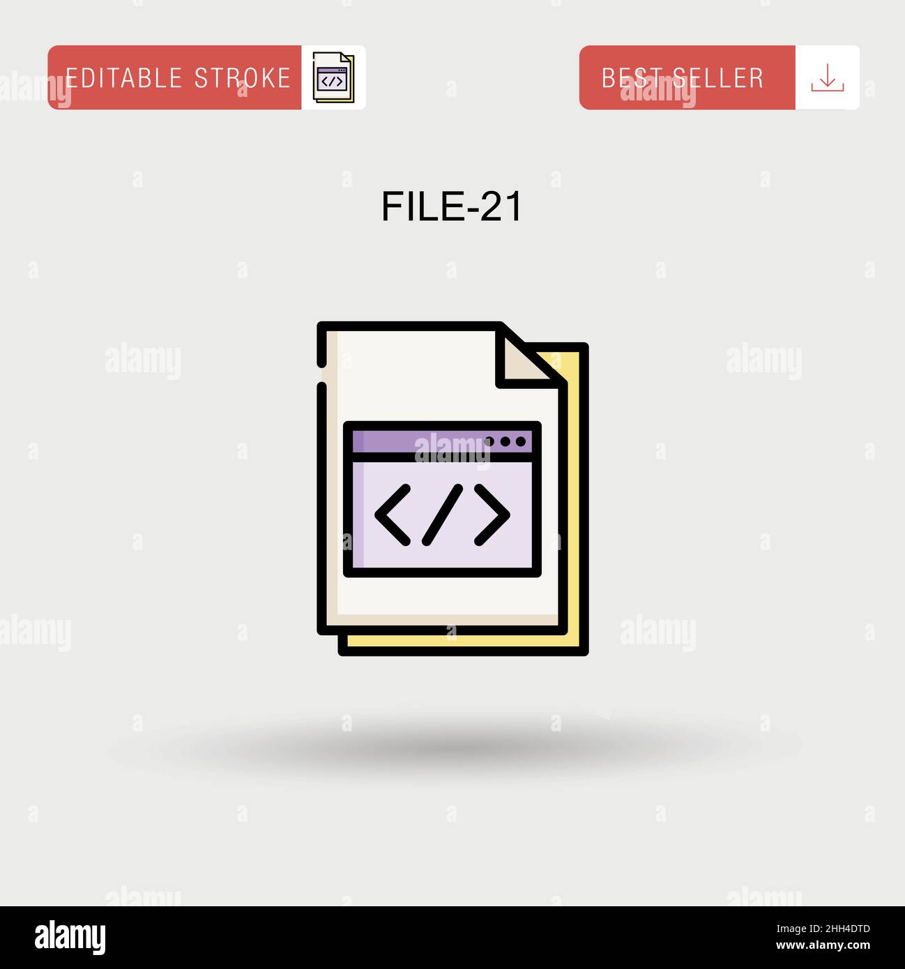File-21 Simple vector icon Stock Vector Image & Art - Alamy