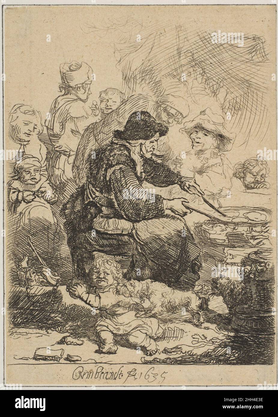 The Pancake Woman 1635 Rembrandt (Rembrandt van Rijn) Dutch. The ...