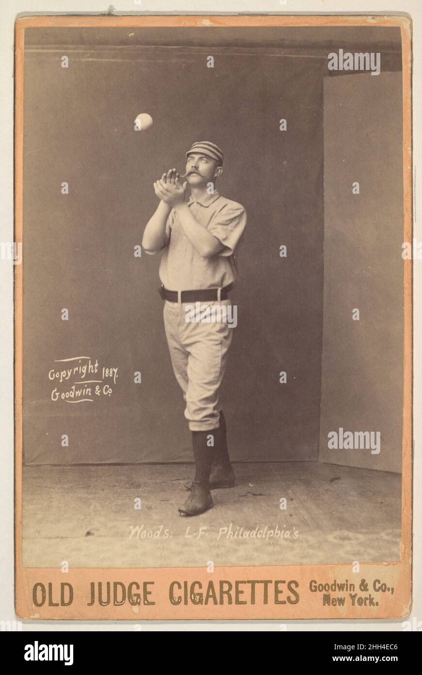 Woods, Left Field, Philadelphia, from the series Old Judge Cigarettes ...