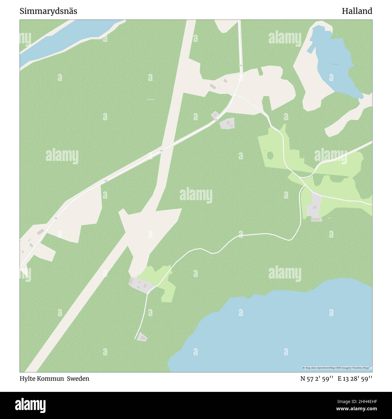 Simmarydsnäs, Hylte Kommun, Sweden, Halland, N 57 2' 59'', E 13 28' 59 ...