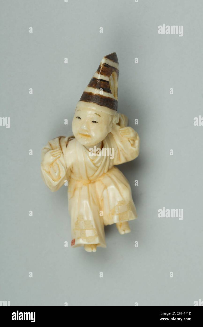 Netsuke 19th century Japan. Netsuke. Japan. 19th century. Ivory inlaid ...