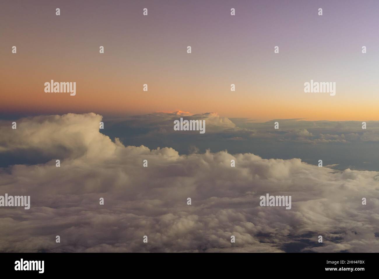 Panorama view of morning sunrise with perfect colorful sky heavenly ...