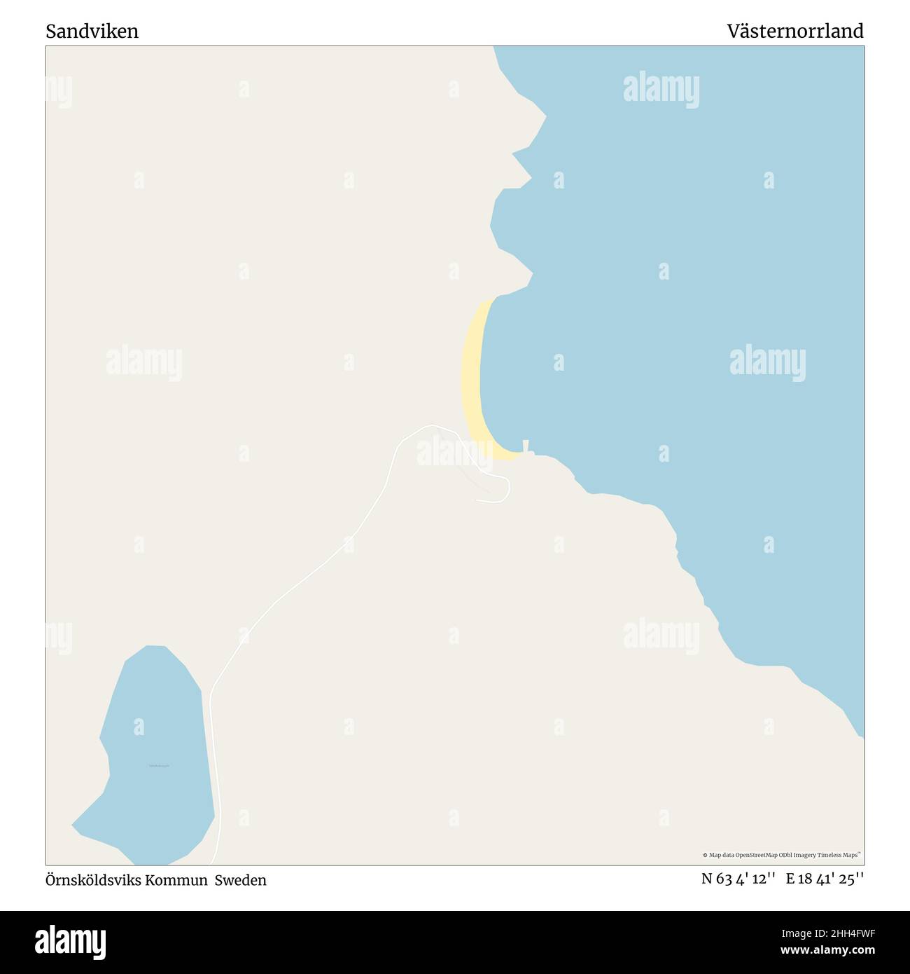 Sandviken, Örnsköldsviks Kommun, Sweden, Västernorrland, N 63 4' 12 ...