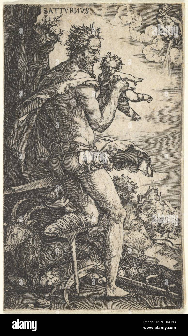 Saturn from The Gods Who Preside Over the Planets 1525 Master I.B ...