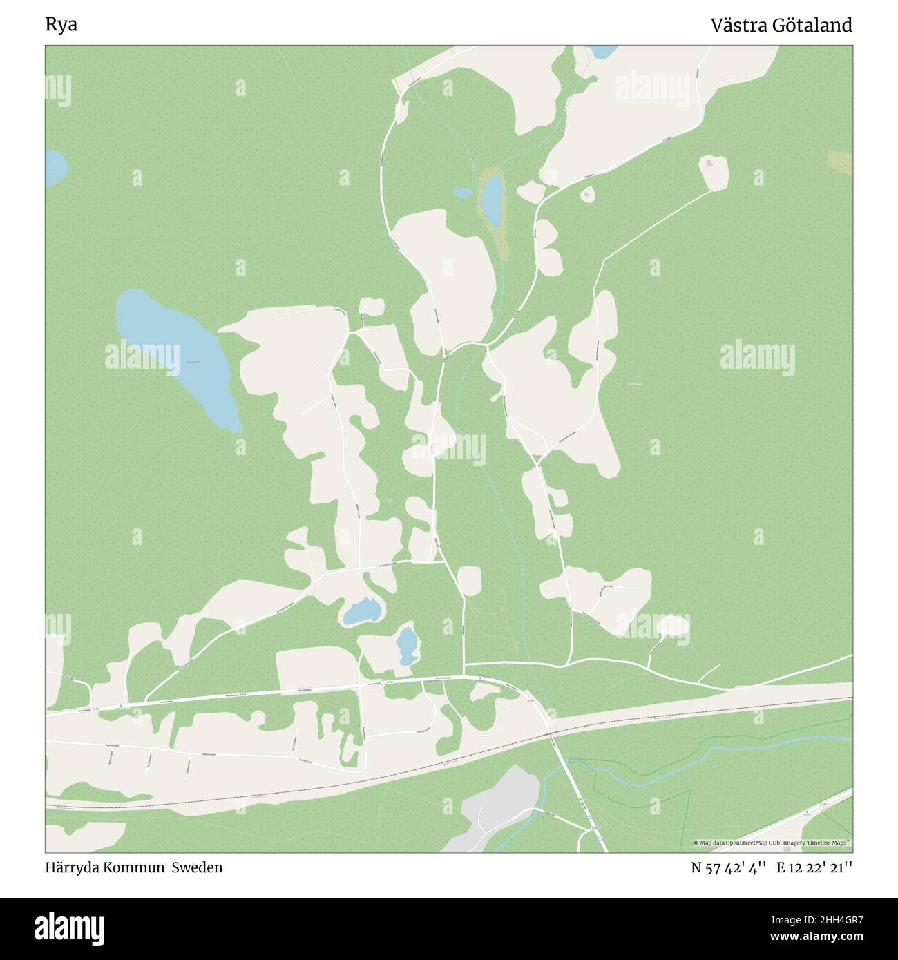 Rya, Härryda Kommun, Sweden, Västra Götaland, N 57 42' 4'', E 12 22' 21 ...