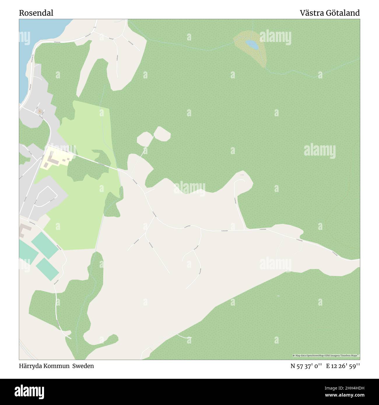 Rosendal, Härryda Kommun, Sweden, Västra Götaland, N 57 37' 0'', E 12 ...
