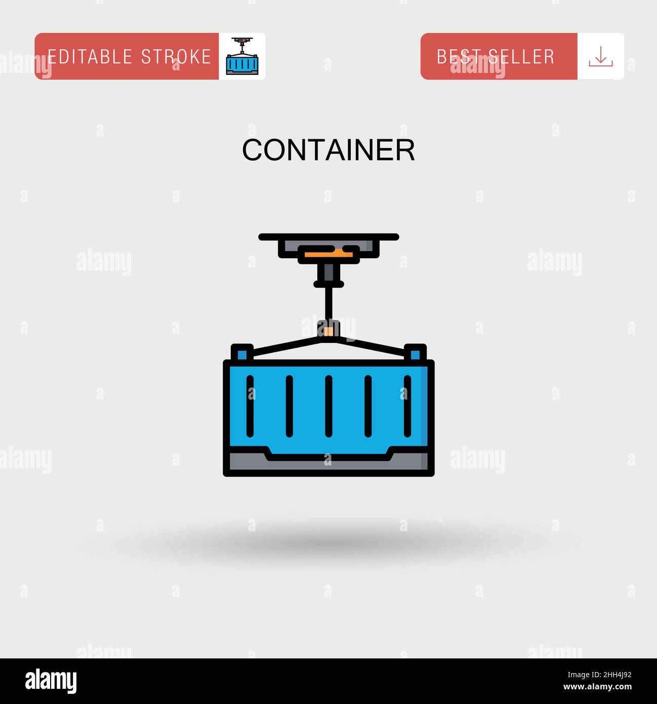 Container Simple vector icon Stock Vector Image & Art - Alamy