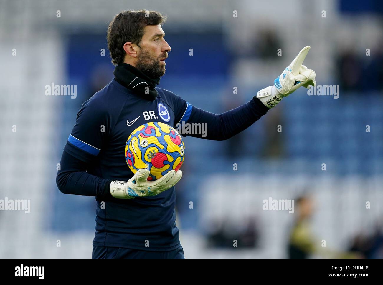Leicester City goalkeeper coach Ben Roberts ahead of the Premier League ...