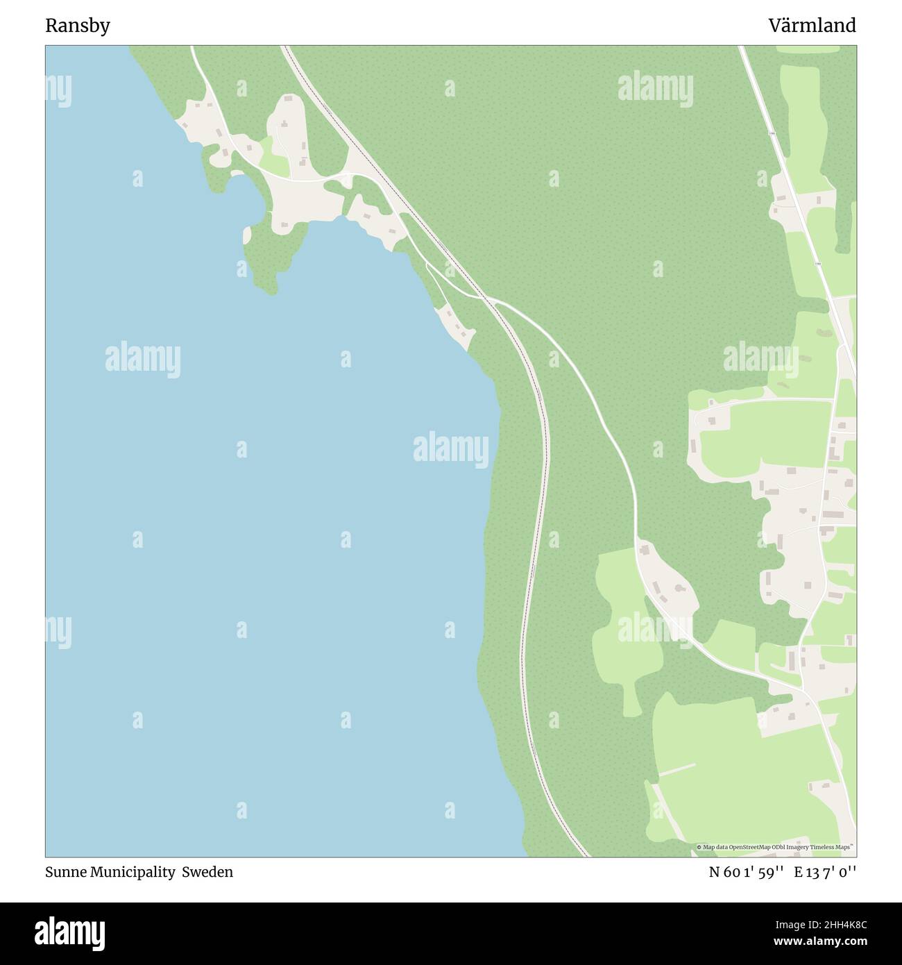 Ransby, Sunne Municipality, Sweden, Värmland, N 60 1' 59'', E 13 7' 0 ...