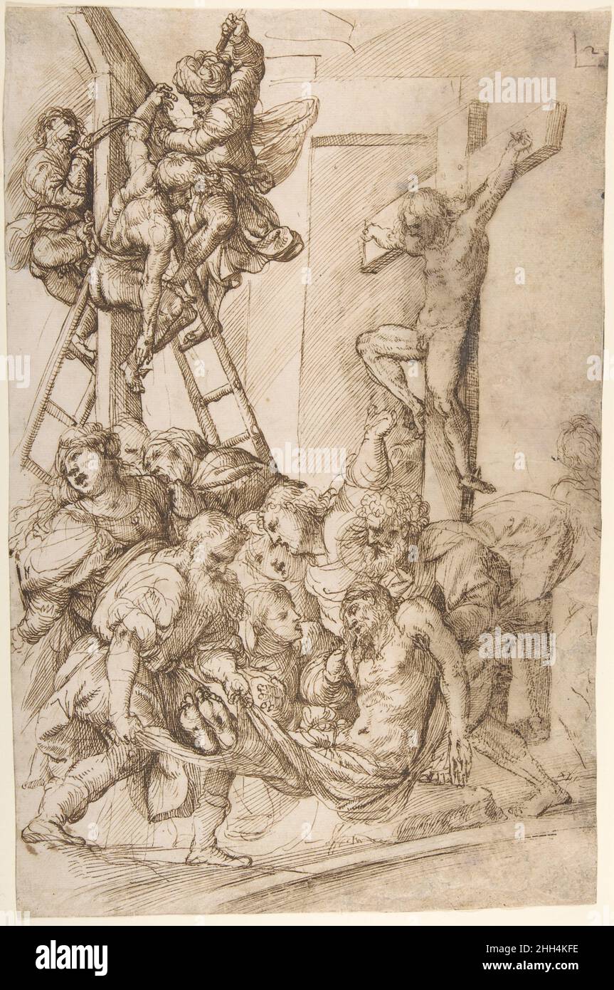 The Deposition from the Cross 1537–1550 Domenico Campagnola Italian ...