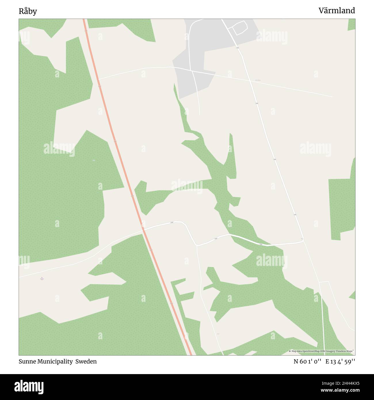 Råby, Sunne Municipality, Sweden, Värmland, N 60 1' 0'', E 13 4' 59 ...