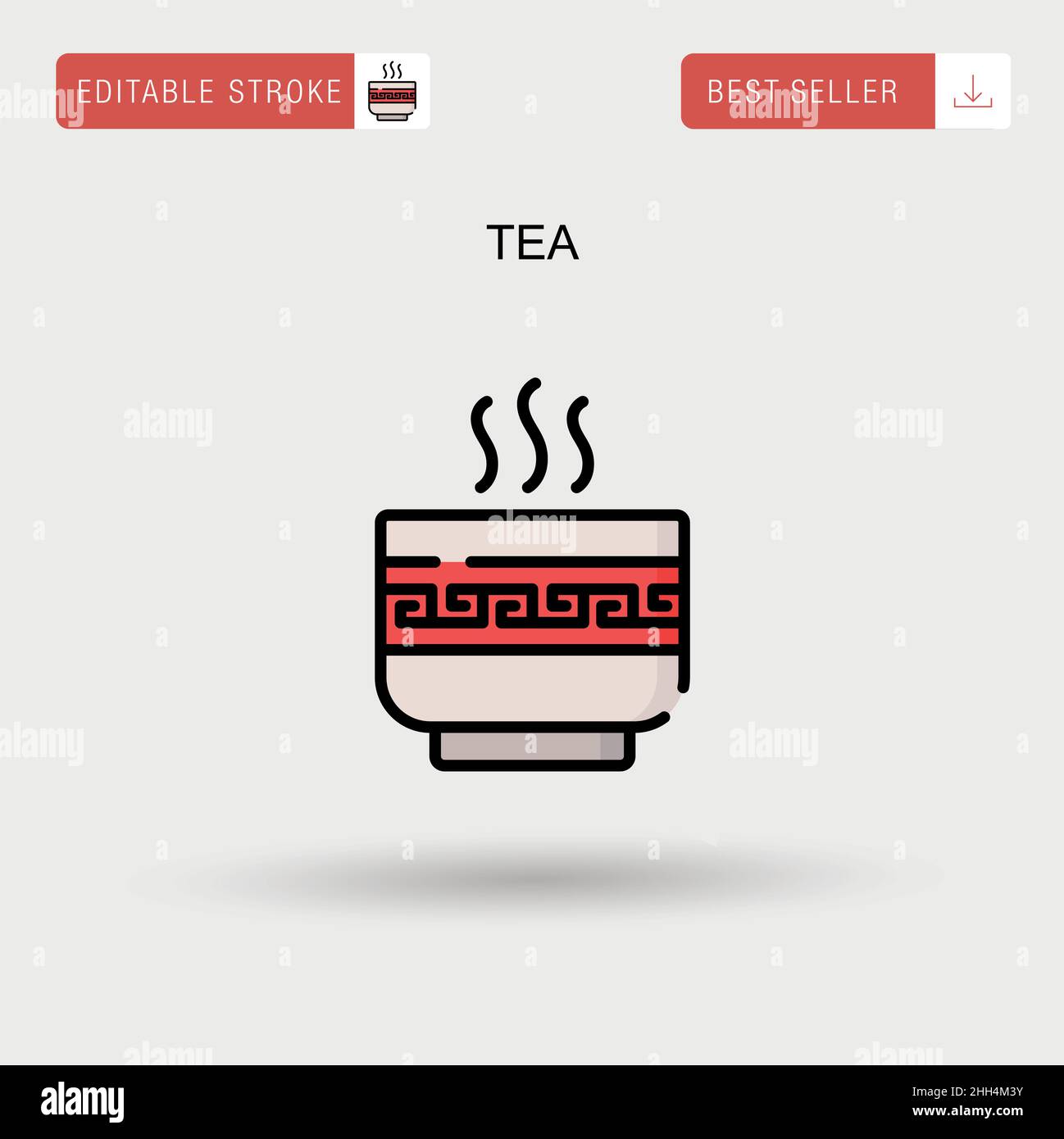 Ginger tea with hot water Stock Vector Images - Alamy