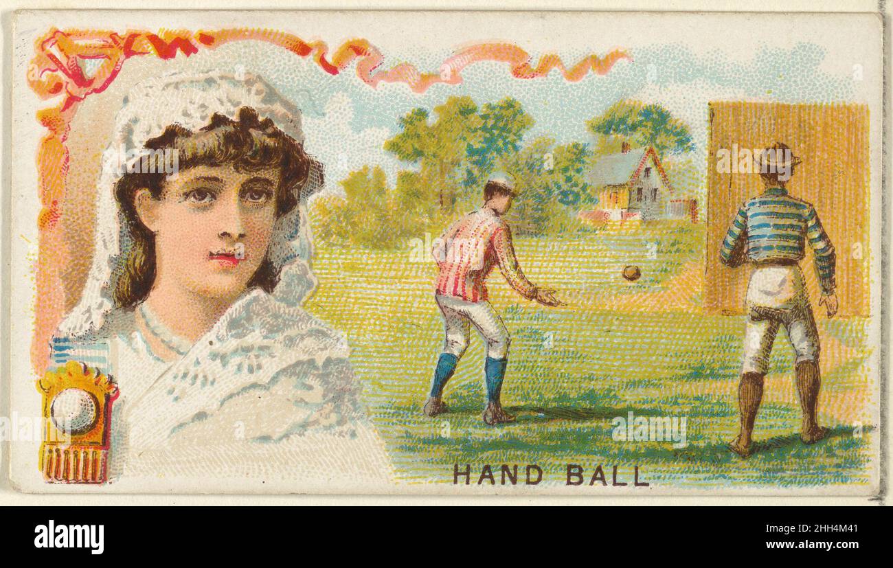 Handball, from the Games and Sports series (N165) for Old Judge ...