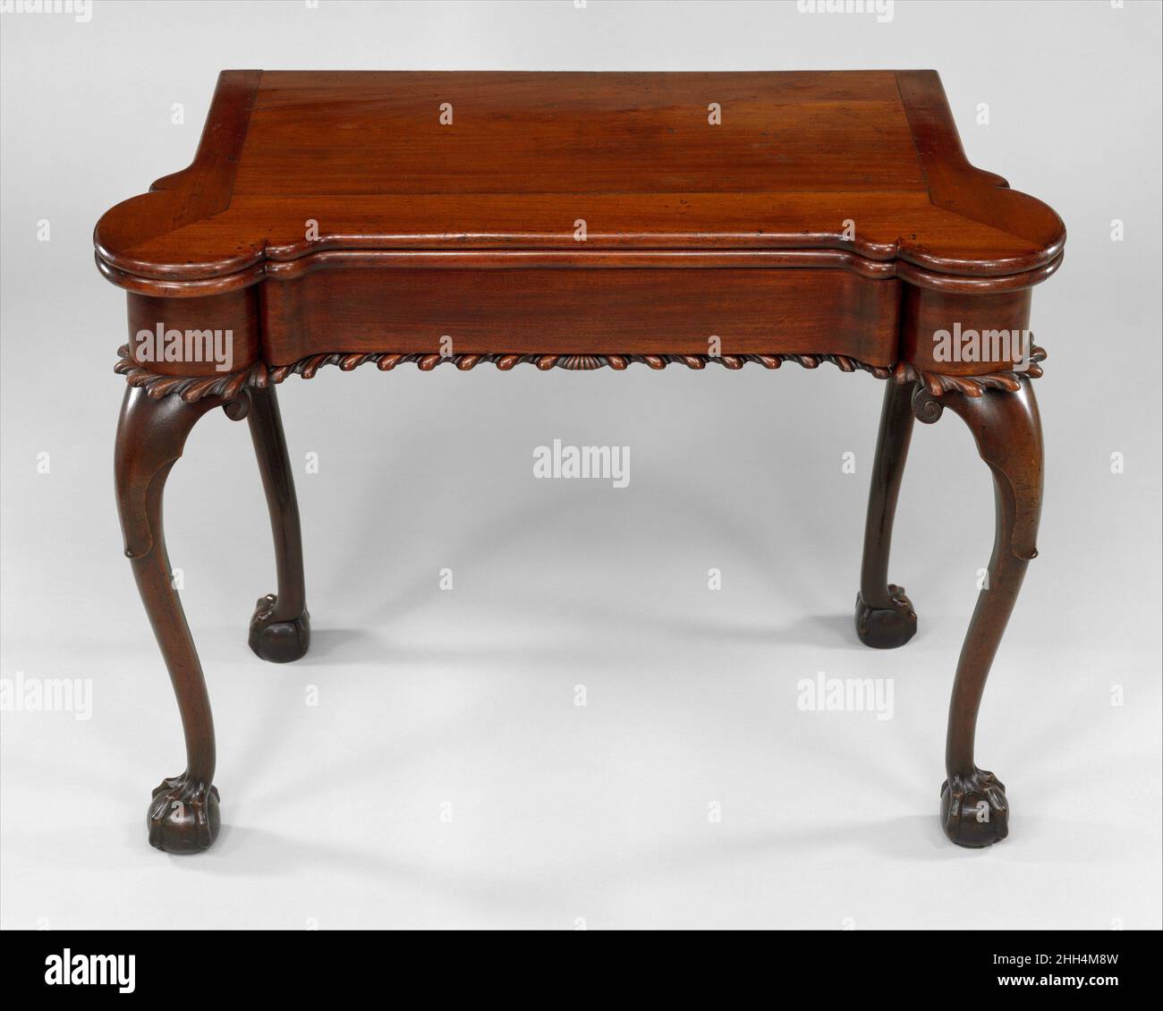 Card table ca. 1765 American This turret-top card table, so called for ...