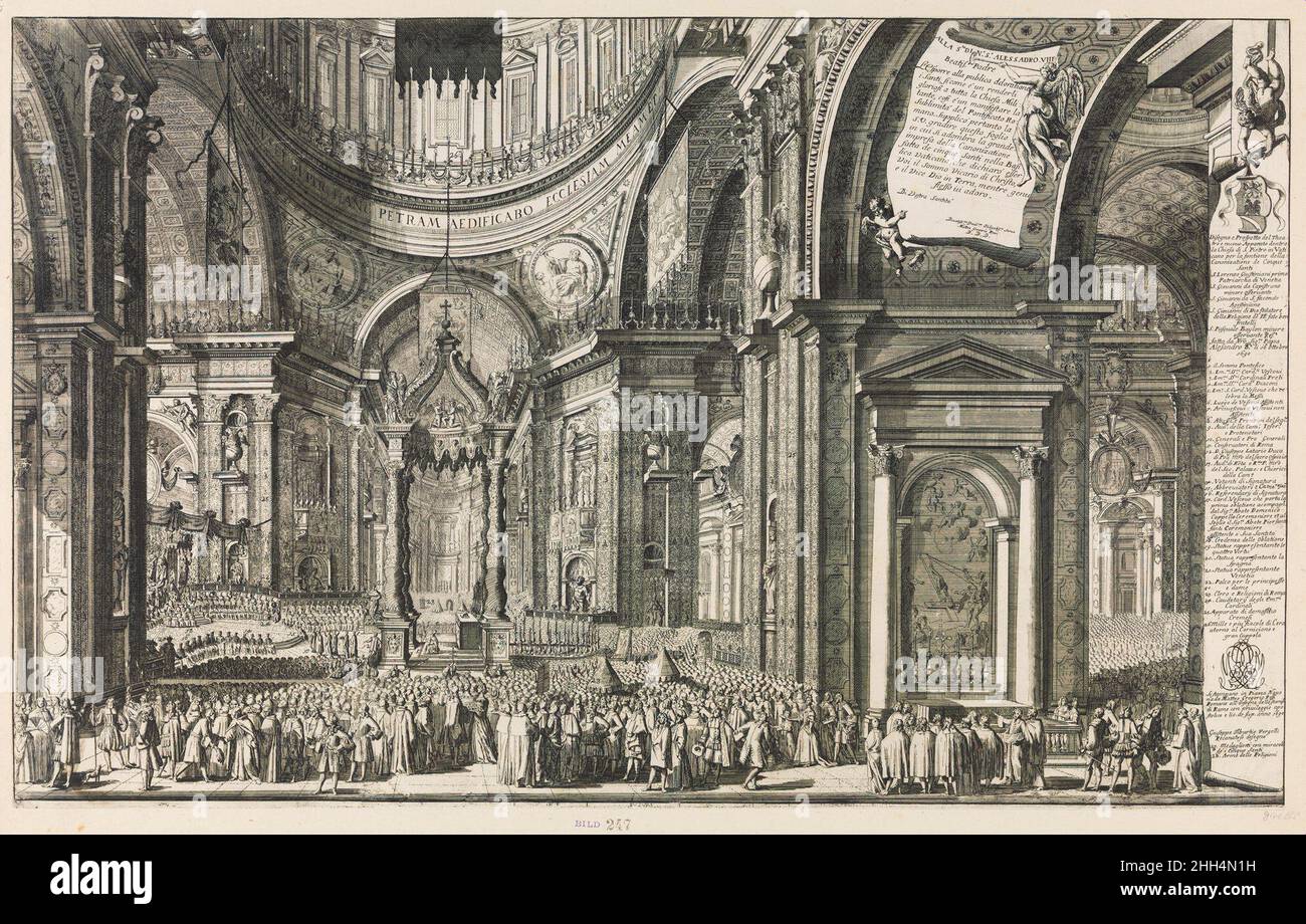 Canonization of Five Cardinals in Saint Peter's Basilica, Rome 1690 ...