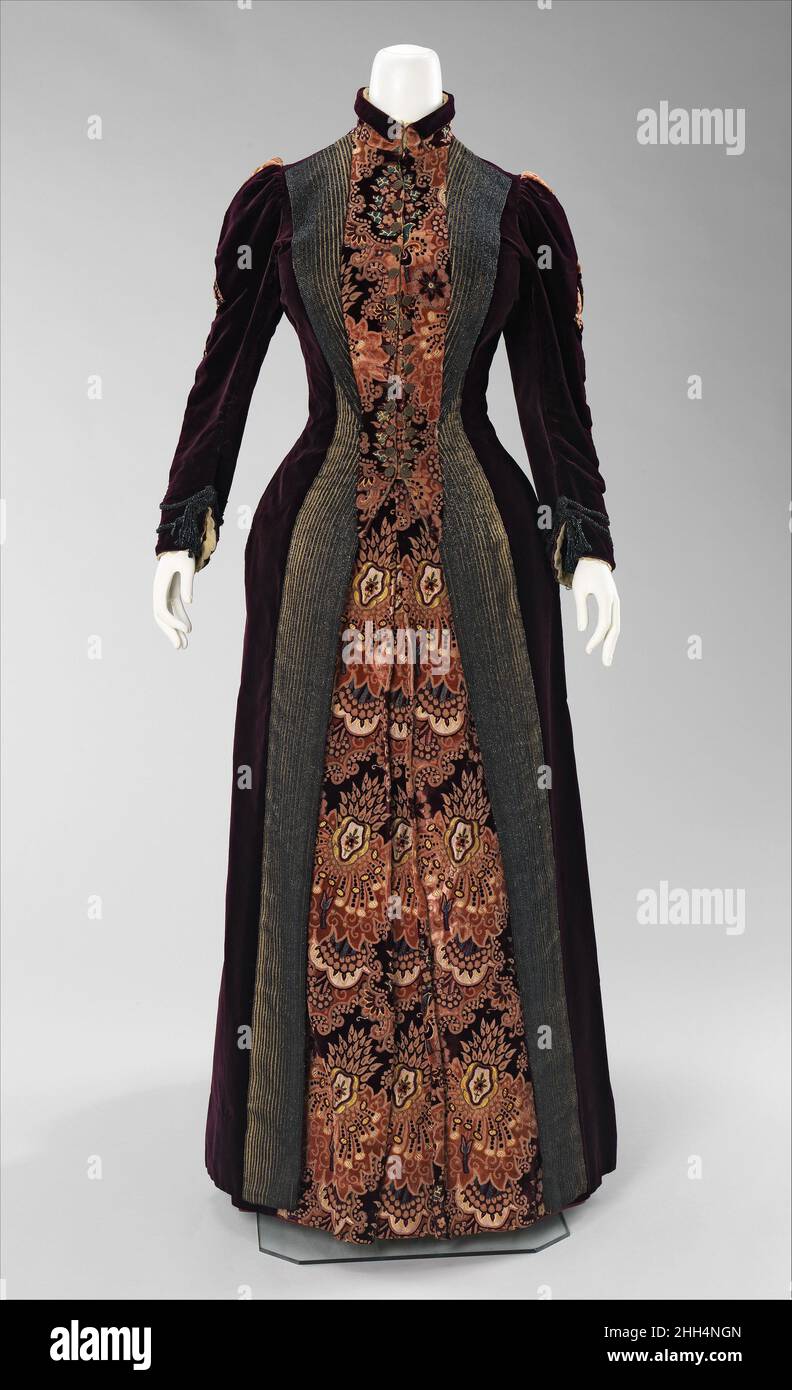 Dress 1888 Mme. Noll Gross The bustle silhouette, although primarily ...