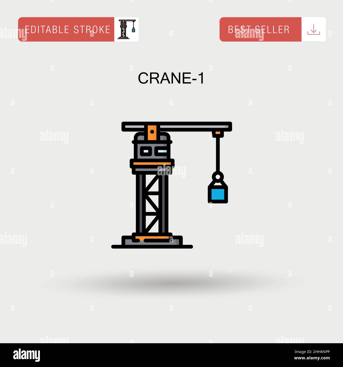 Crane building icon black white hi-res stock photography and images - Alamy