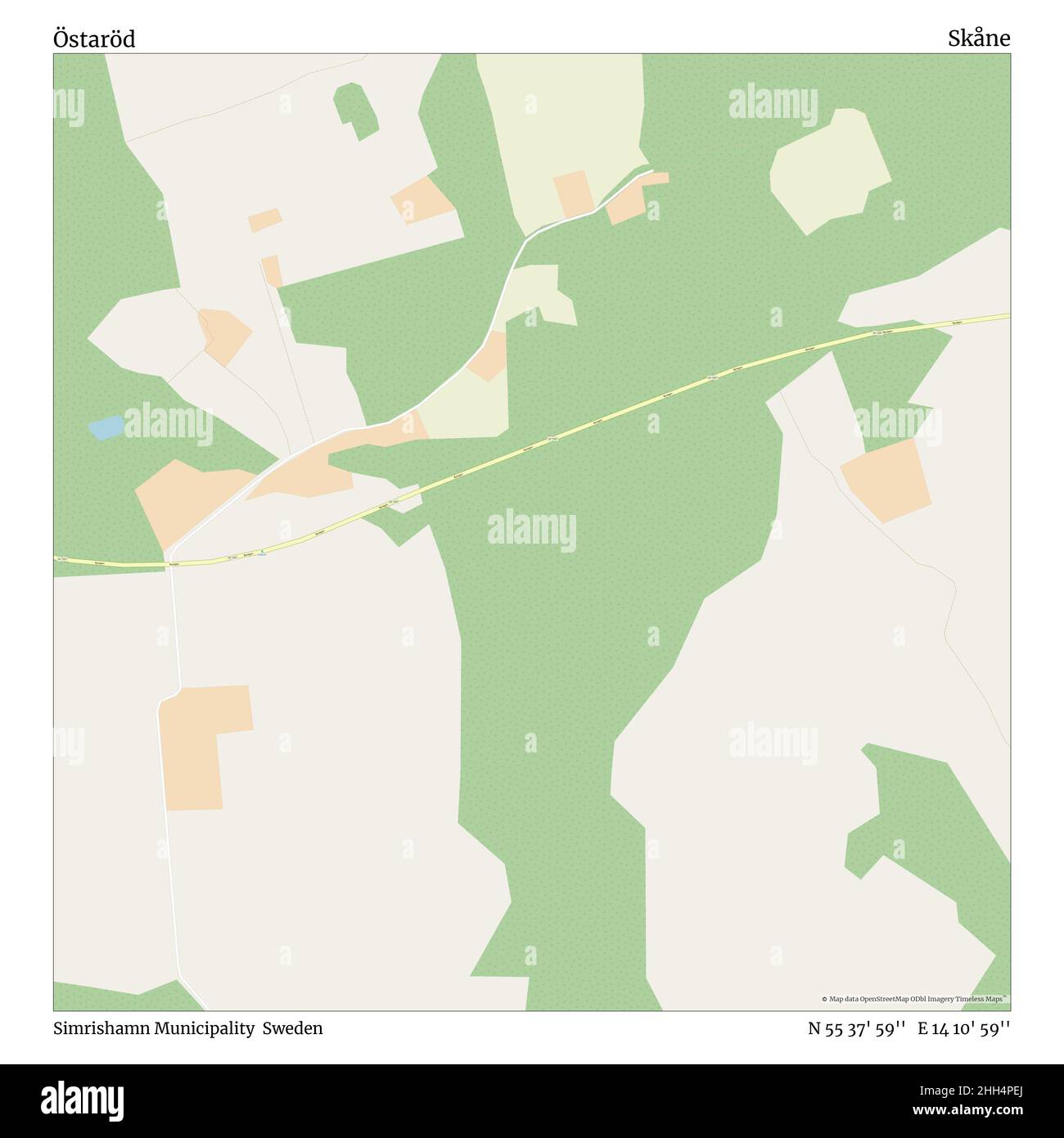 Östaröd, Simrishamn Municipality, Sweden, Skåne, N 55 37' 59'', E 14 10 ...