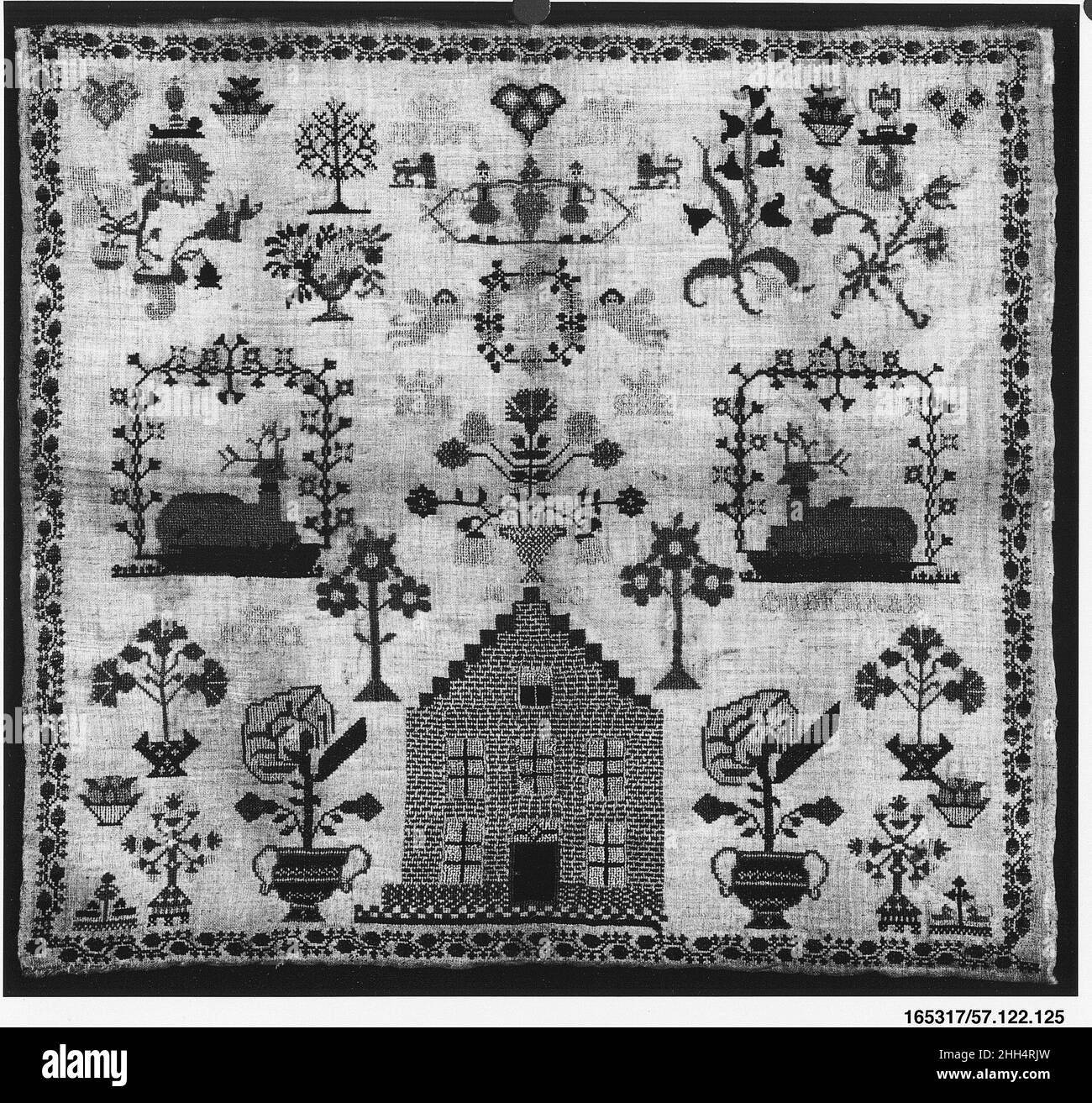 Sampler 1823 Dutch. Sampler 228052 Stock Photo - Alamy