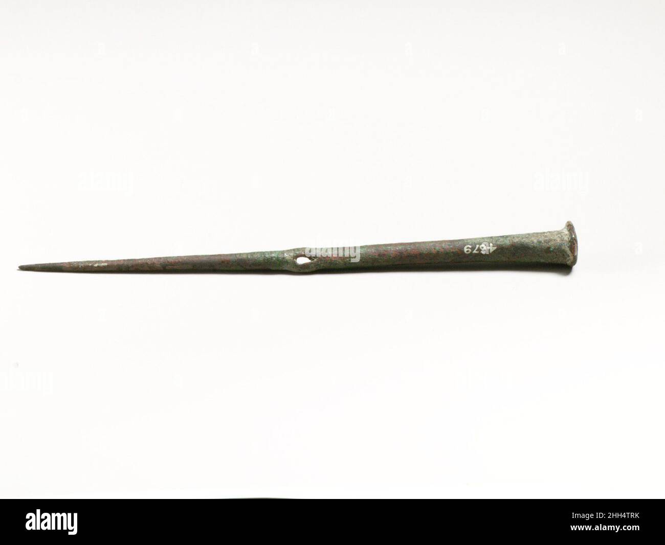 Bronze eyelet-type pin ca. 14th century B.C. Mycenaean "Eyelet" type ...
