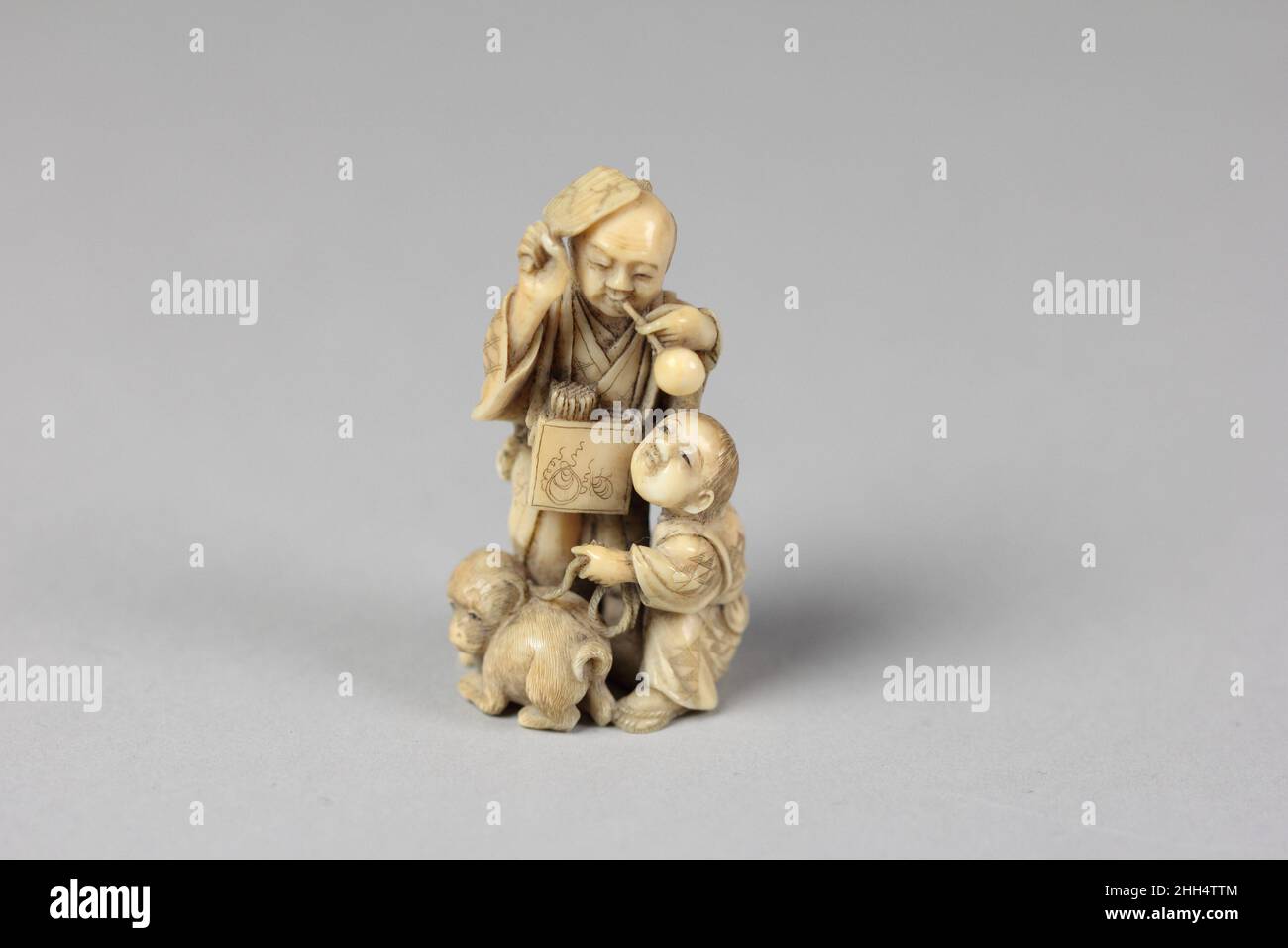 Netsuke of Group of Figures 19th century Japan. Netsuke of Group of ...