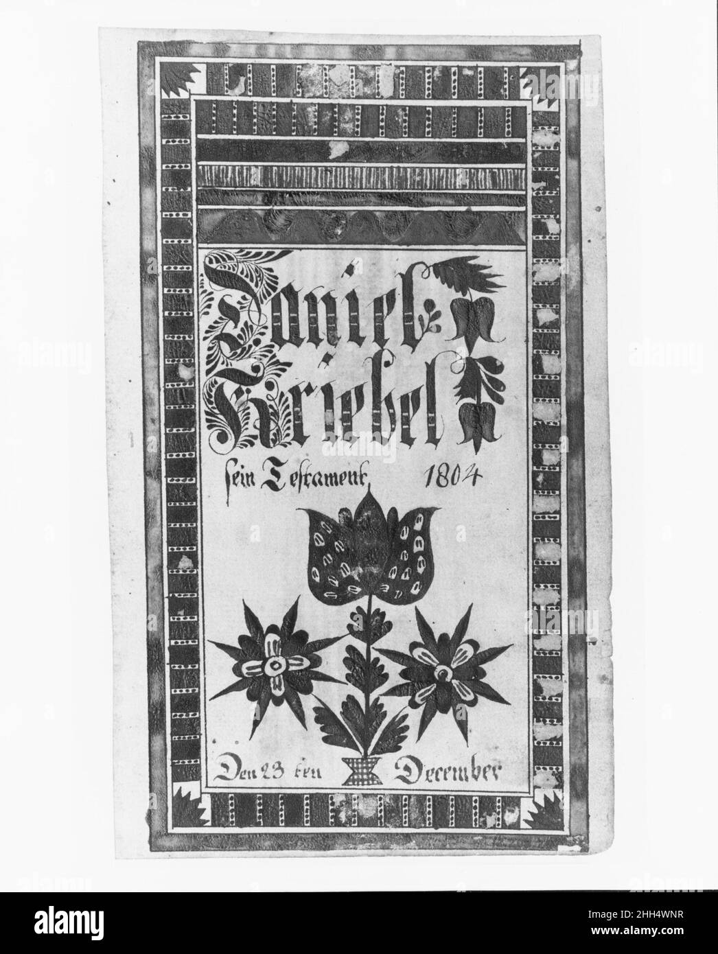 Flyleaf 1800–1830 American. Flyleaf 3767 Stock Photo - Alamy