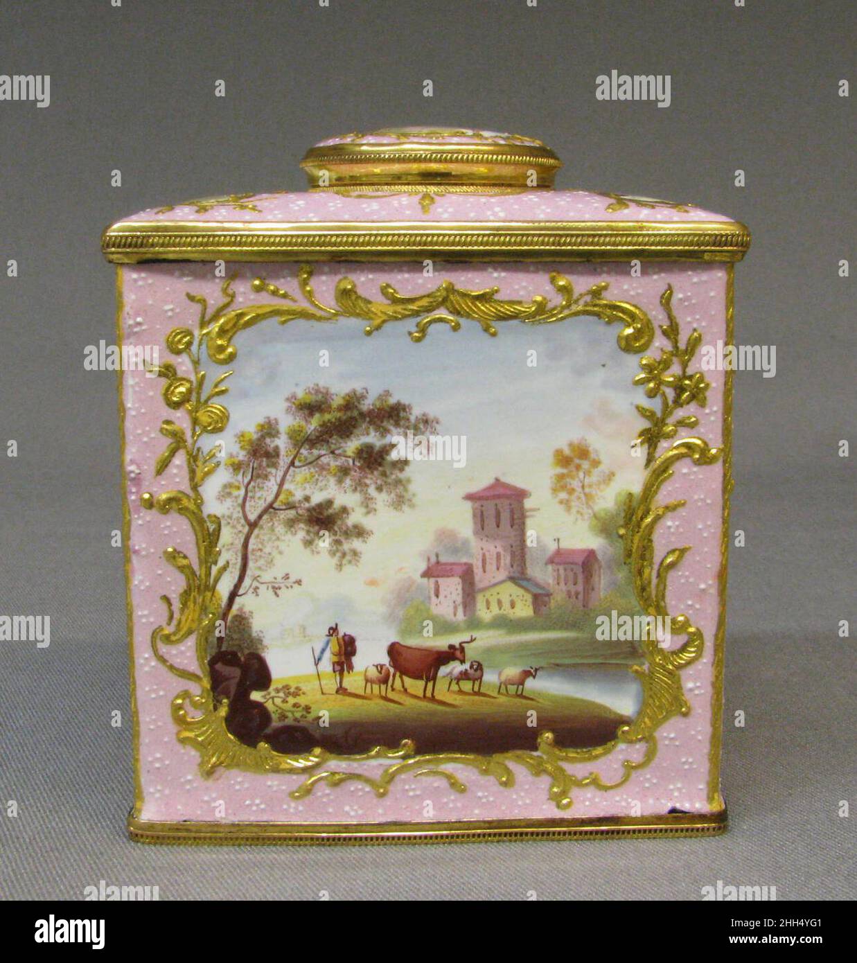 Tea caddy (part of a set) ca. 1770 British, South Staffordshire ...