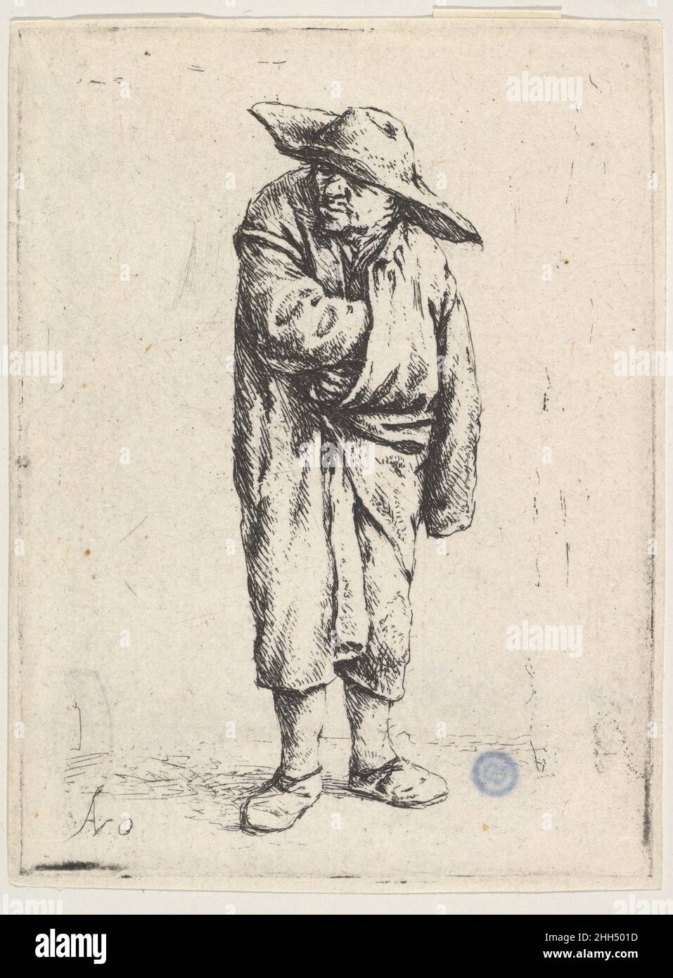 Peasant With His Hand In His Cloak 17th century Adriaen van Ostade ...
