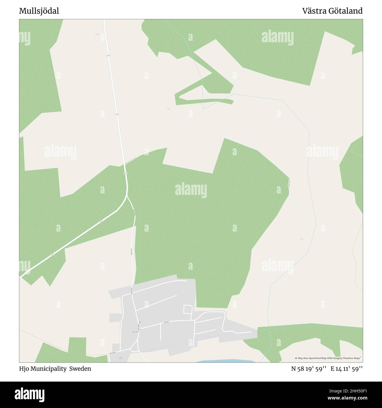 Mullsjödal, Hjo Municipality, Sweden, Västra Götaland, N 58 19' 59'', E ...