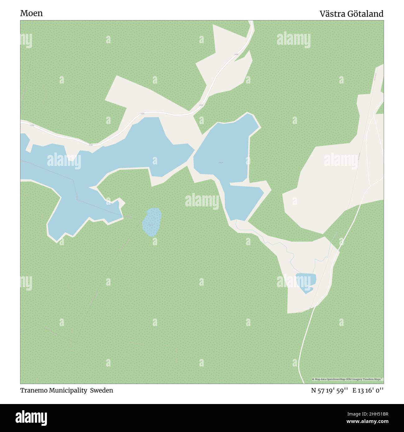 Moen, Tranemo Municipality, Sweden, Västra Götaland, N 57 19' 59'', E ...