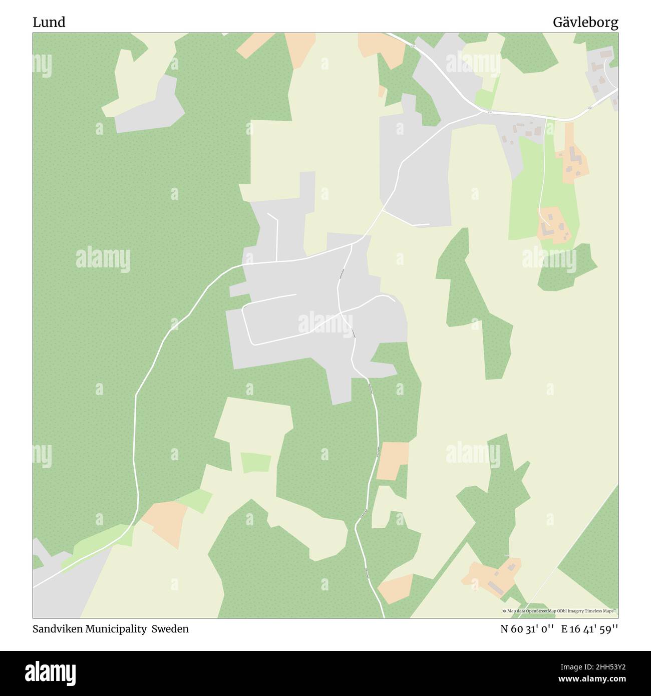 Lund, Sandviken Municipality, Sweden, Gävleborg, N 60 31' 0'', E 16 41 ...