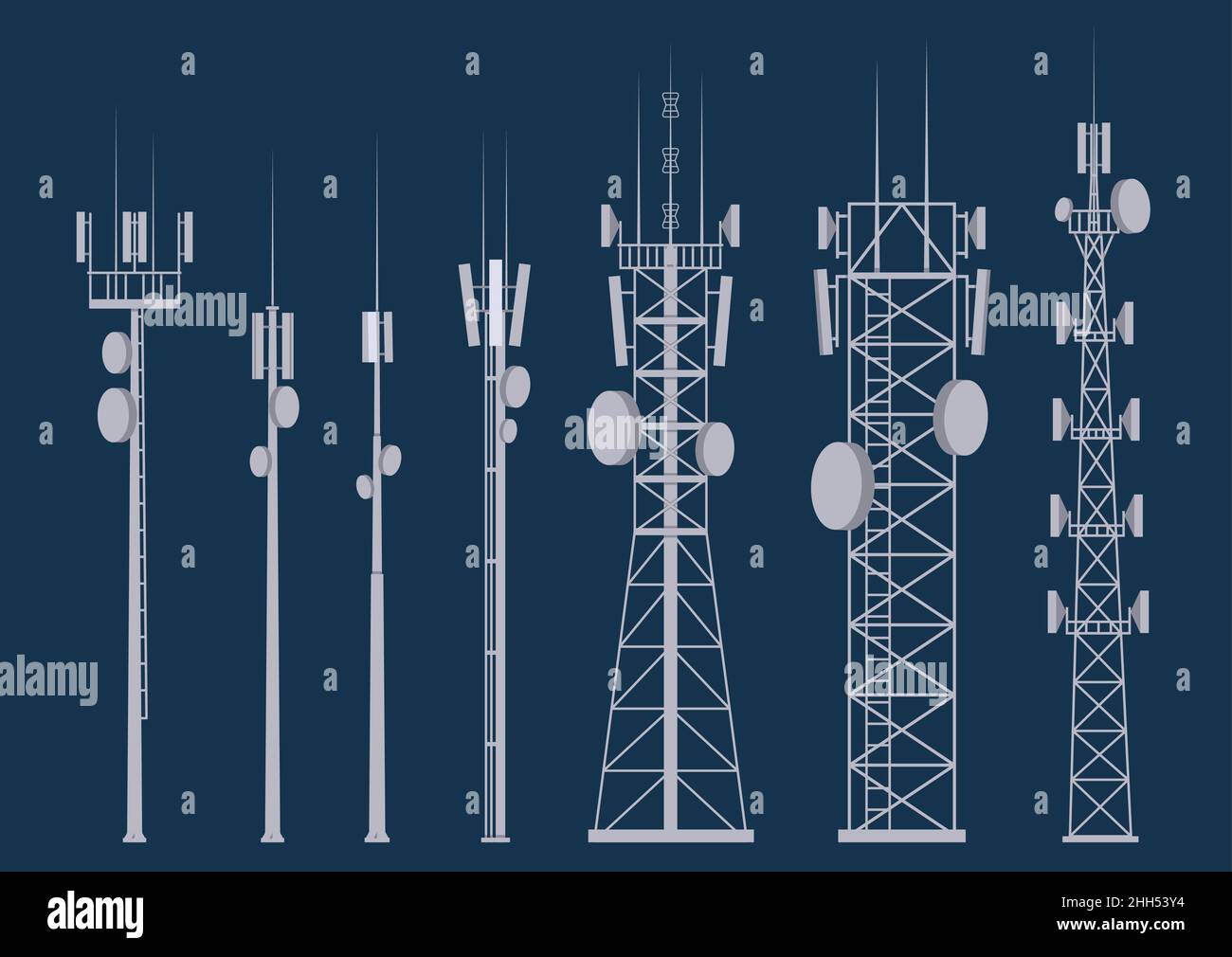 Transmission Cellular Tower Mobile And Radio Communications Antennas