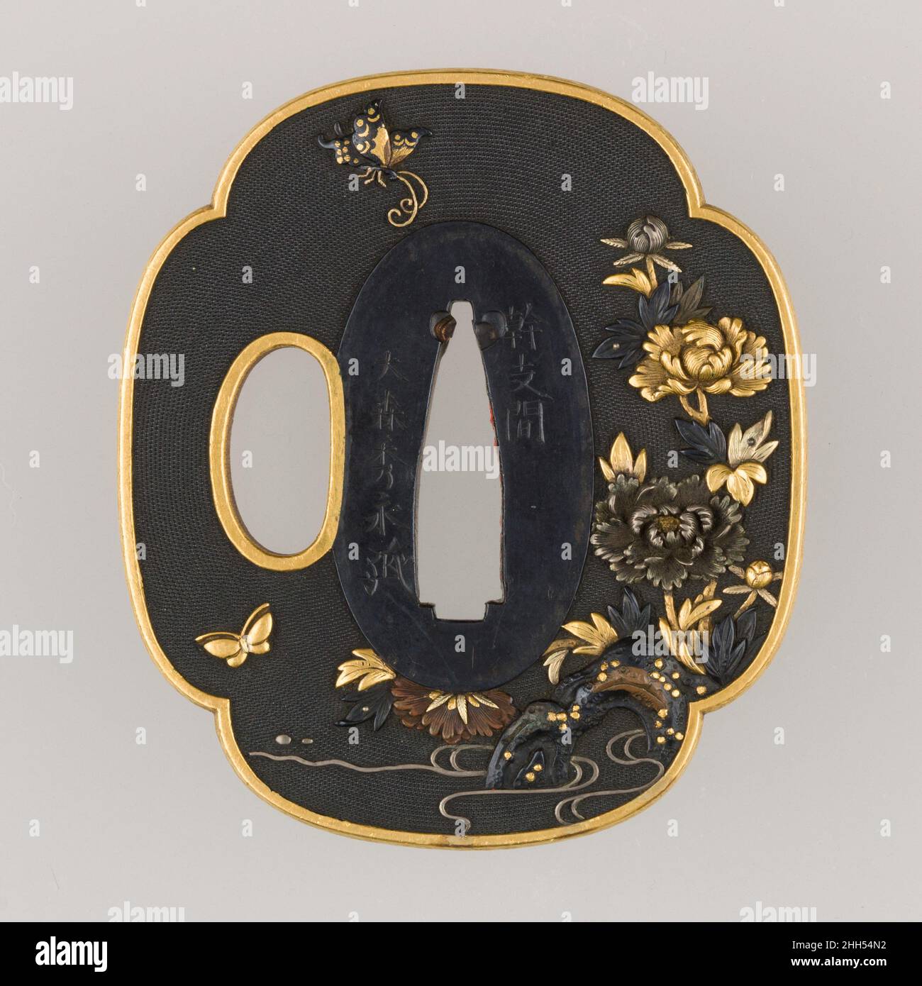 Sword Guard (Tsuba) 18th century Omori Hidenaga Japanese This tsuba ...